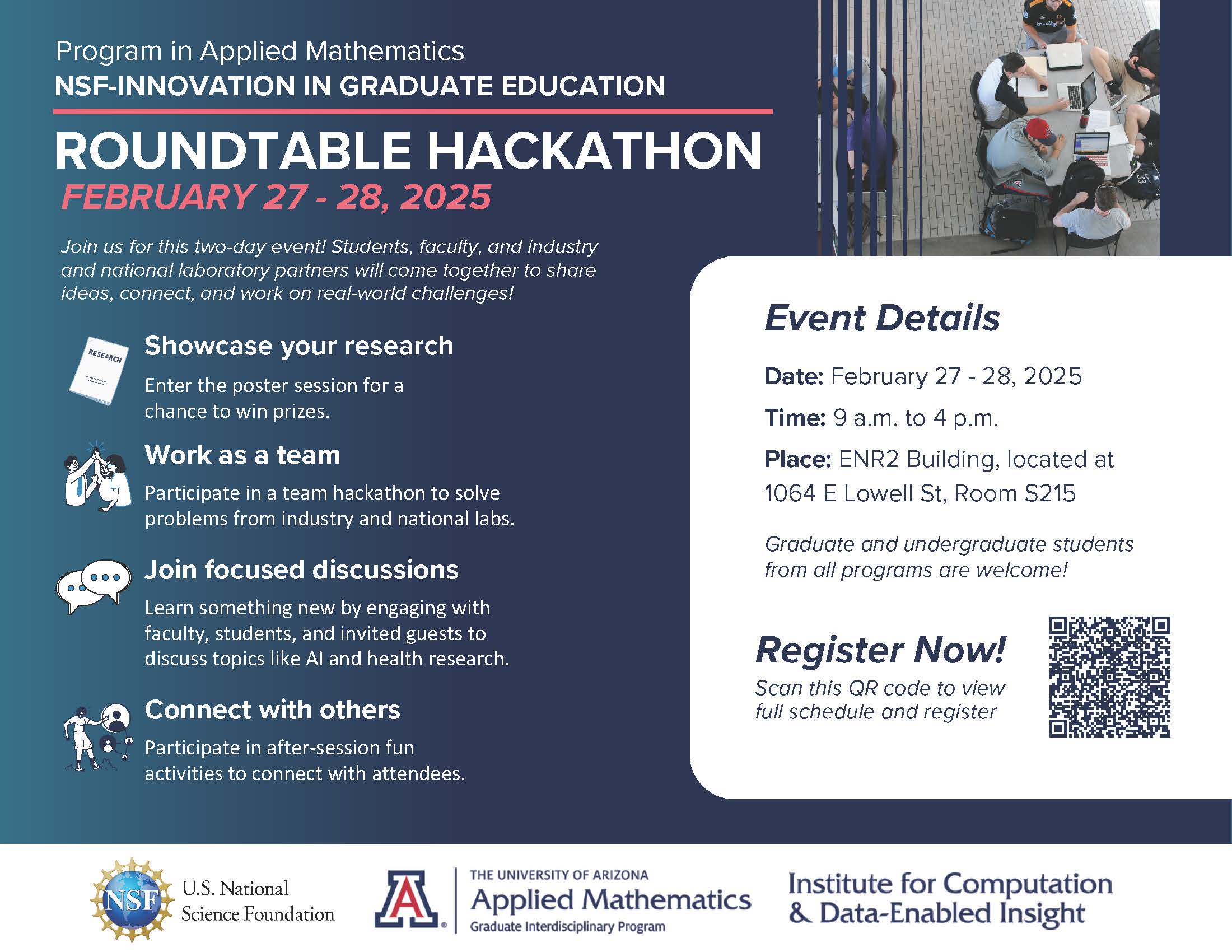 NSF-IGE Roundtable Hackathon | The Department of Mathematics