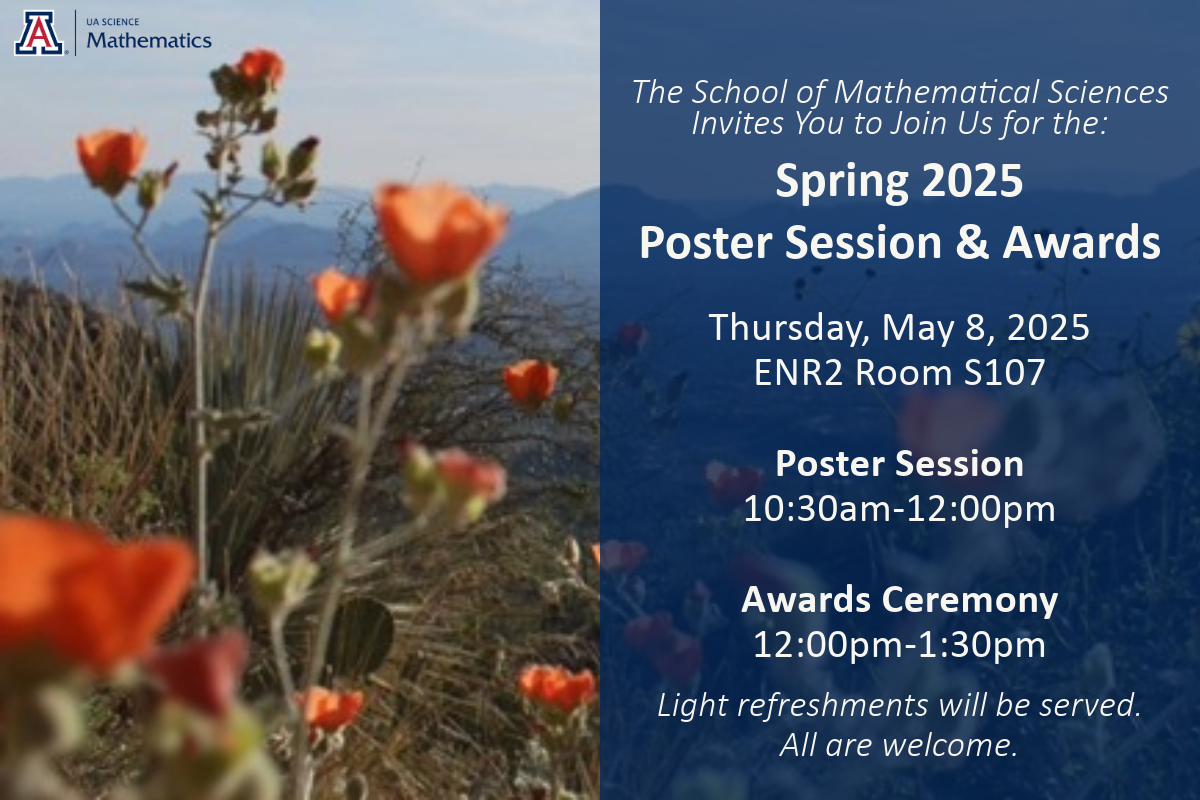 Math Dept Spring 2025 Poster Session and Awards | The Department of ...
