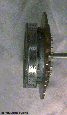 The Enigma Machine: detail of rotor