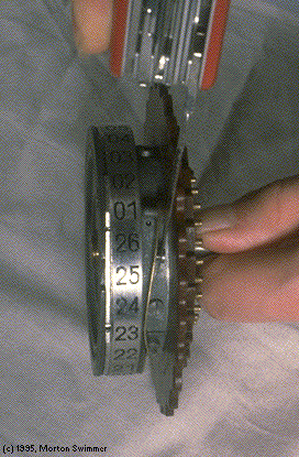 The Enigma Machine: detail of rotor